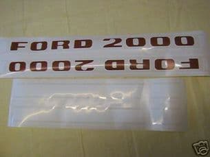 Ford 2000 Tractor Decal Set