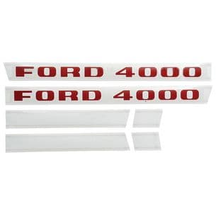 Ford 4000 Tractor Decal Set