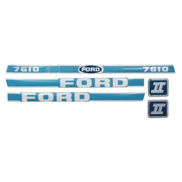 Ford 7610 Tractor Decal Set