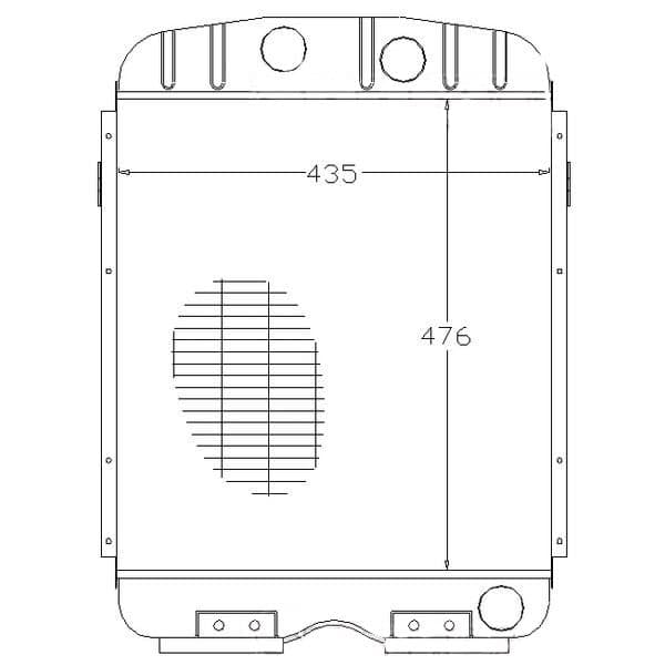 Fordson Super Major Tractor Radiator