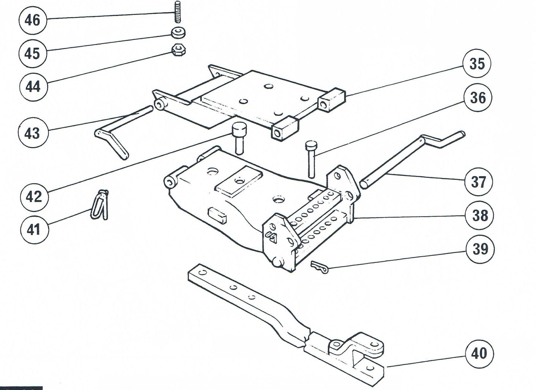 Massey Ferguson 135 165 Tractor - Pick Up Hitch Conversion Kit