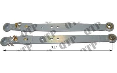 Massey Ferguson 65 165 Lower Lift Arm Set 34" long Hinged ends