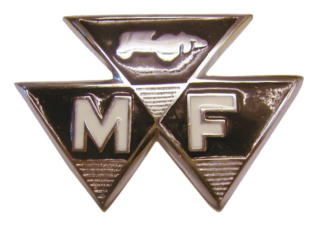 Massey Ferguson Tractor 35 Coloured Front Badge 58mm centers