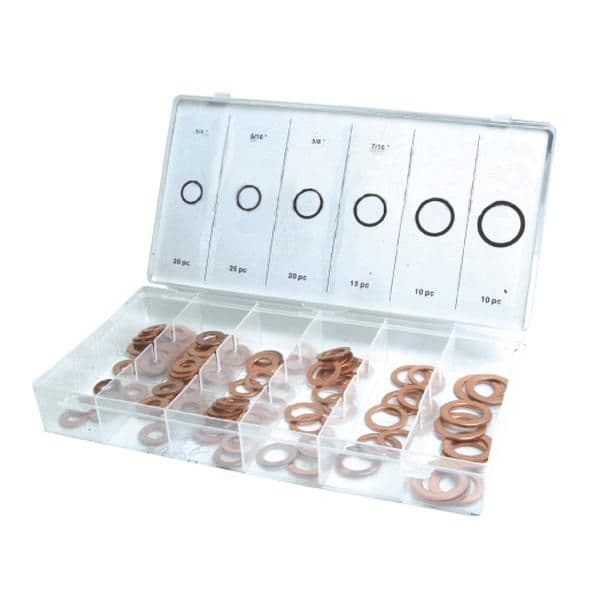 Metric Copper Washer Set 110 pc