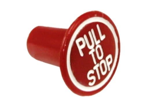 Red Tractor Stop Control Knob