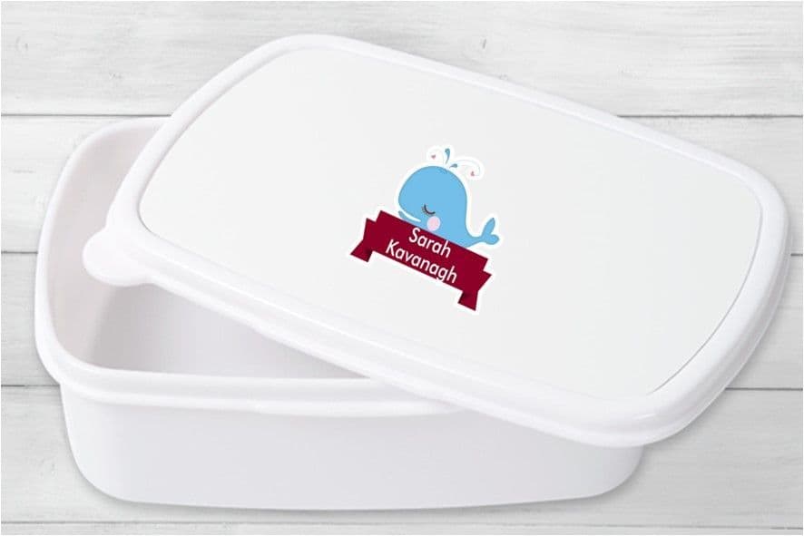 6 x Waterproof Whale Themed Labels