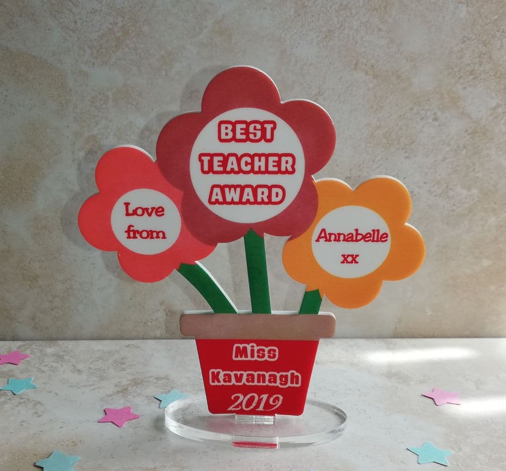 Best Teacher / SNA Award Flower Plaque