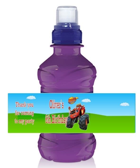 Blaze and the Monster Machines Bottle Label Wrapper