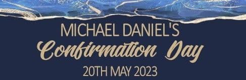 Blue & Gold Confirmation Bar Wrapper