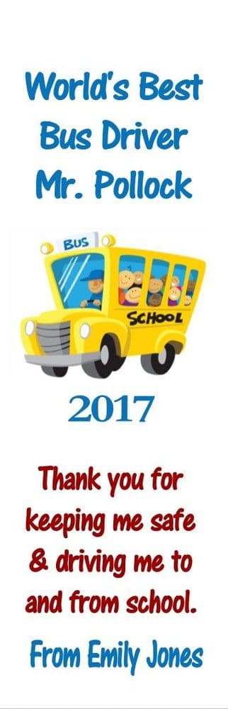 Bus Driver Bookmark