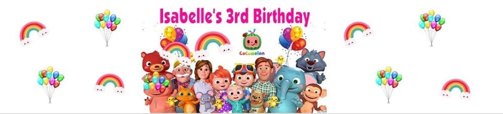 Cocomelon Bottle Label Wrapper BLUE OR PINK OPTION