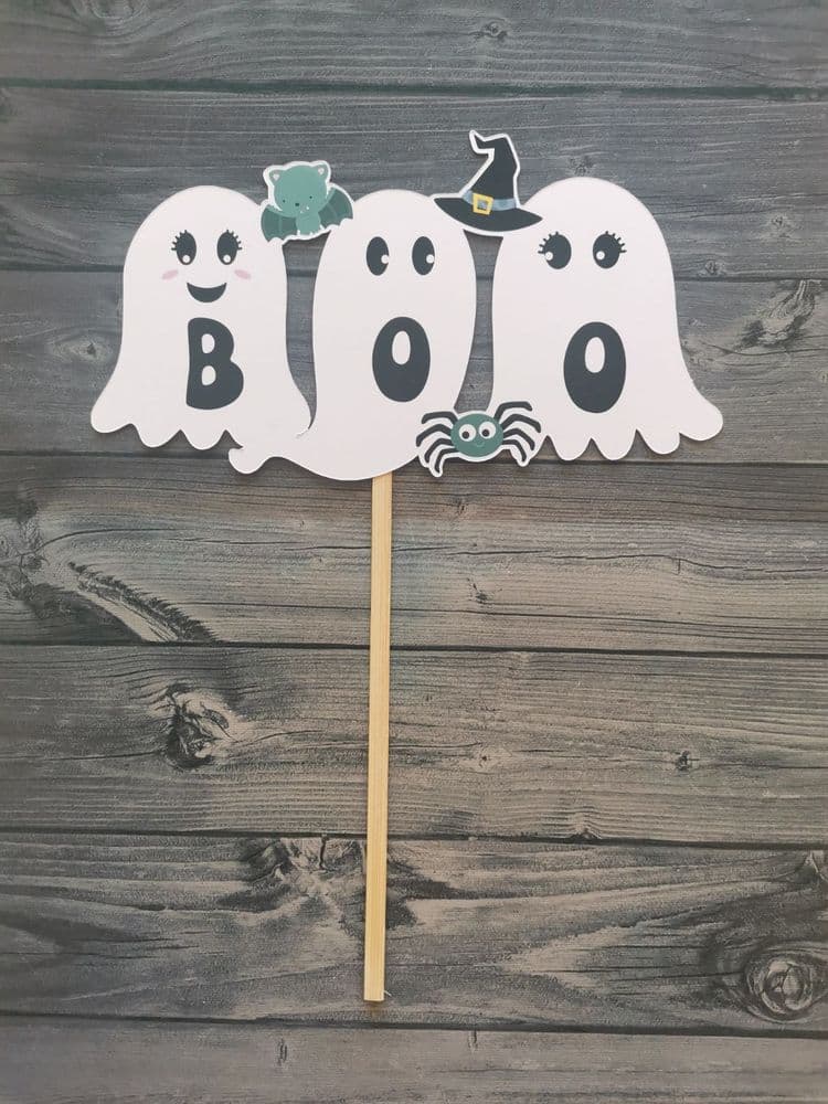 Cute Ghost Halloween Cake Topper