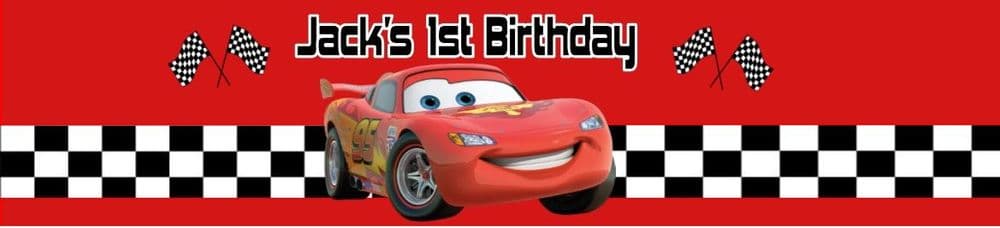 Disney Cars Bottle Label Wrapper