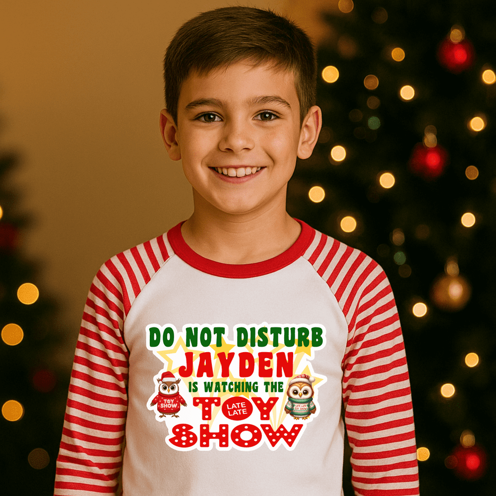 Do Not Disturb Toy Show Pyjamas Transfer