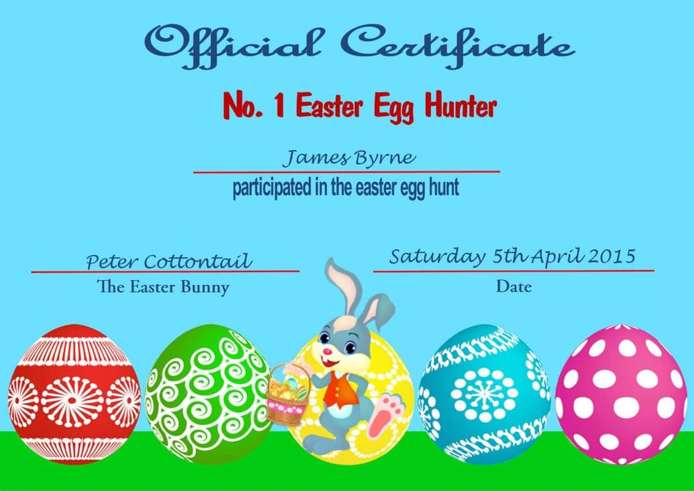 Easter Certificate Design 3