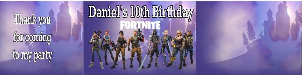 Fortnite Bottle Label Wrapper