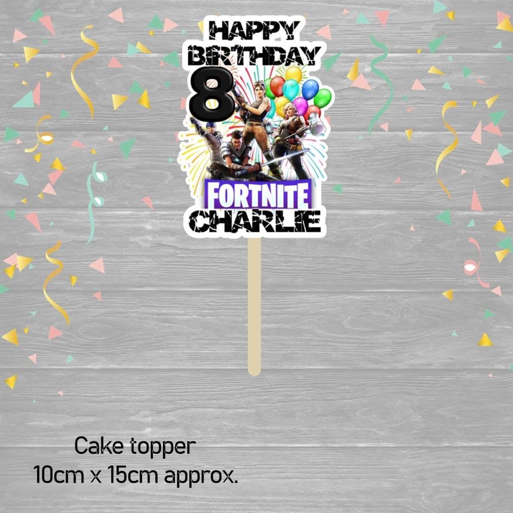 Fortnite Cake Topper Design 2