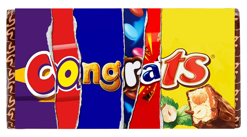 Galaxy Congrats Bar Wrapper