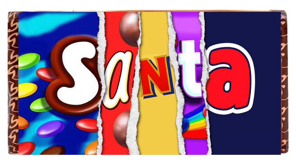 Galaxy Santa Bar Wrapper