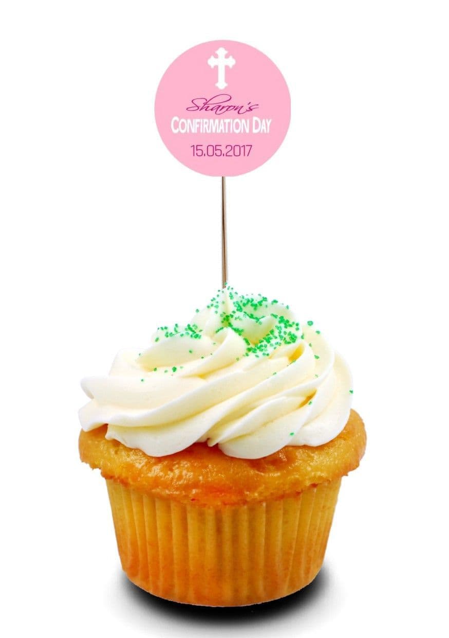Girl Confirmation Cupcake Topper 1