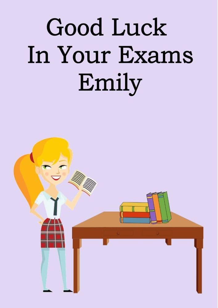 Good Luck Exams Card Design 10