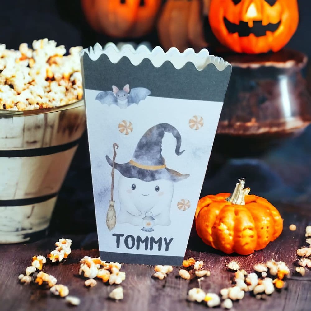 Halloween Popcorn Box Black
