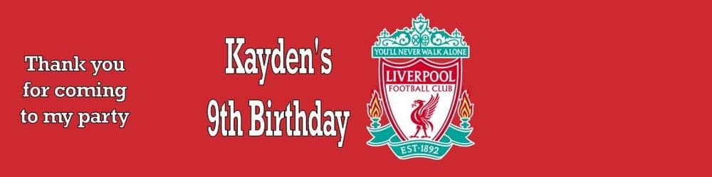 Liverpool FC Bottle Label Wrapper