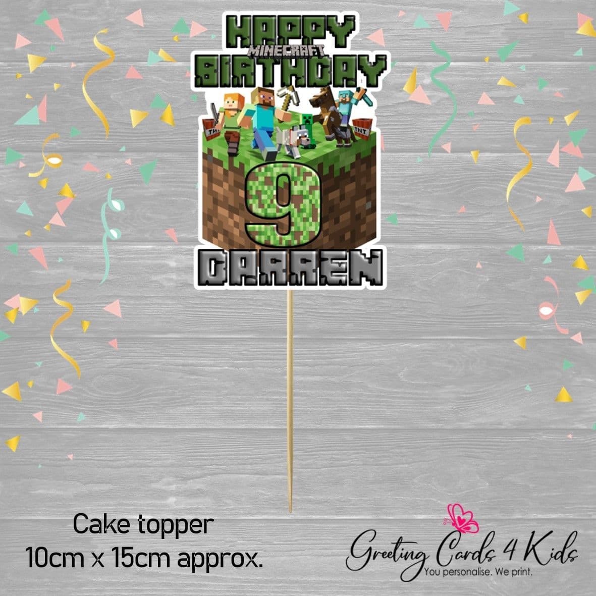 Minecraft Cake Toppers Printable Free Printable Minecraft Bingo Via: