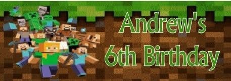 Minecraft Chocolate Candy Bar Wrapper