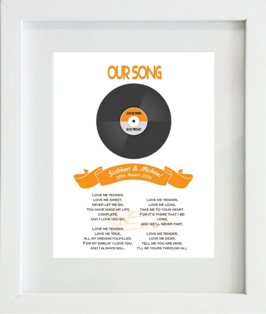 Our Song Lyrics Print