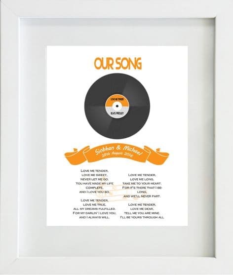 Our Song Lyrics Print