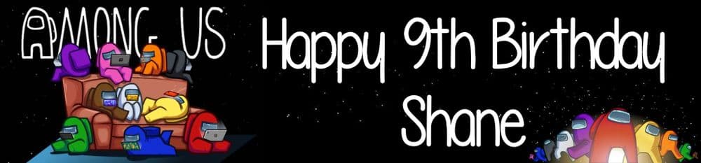 Personalised Among Us Banner