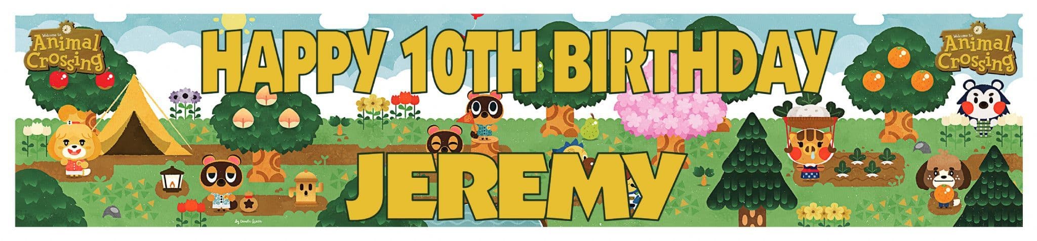Personalised Animal Crossing Banner