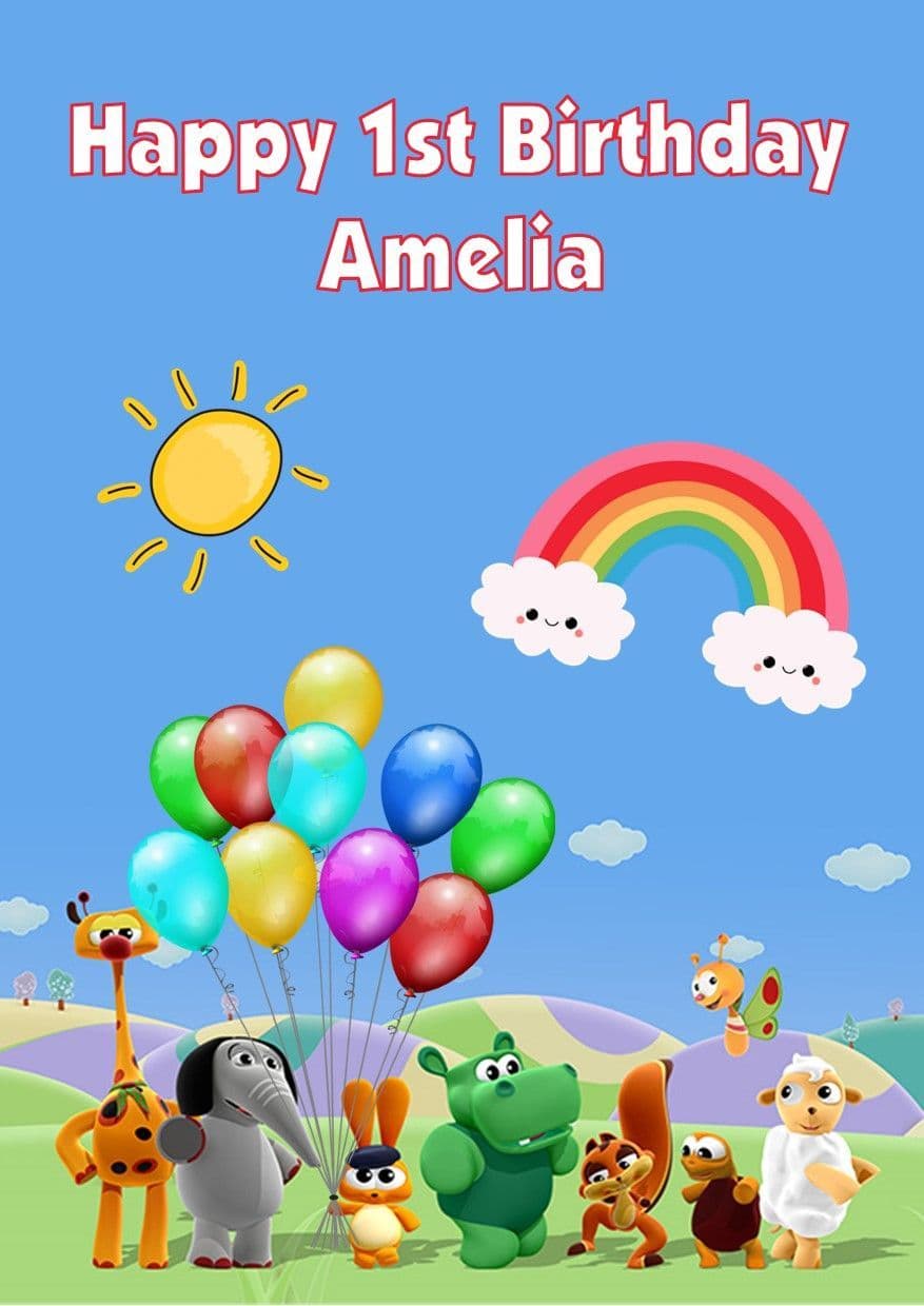 Personalised Baby TV Birthday Card