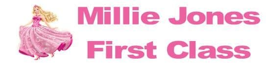 Personalised Barbie Pencil Sticker