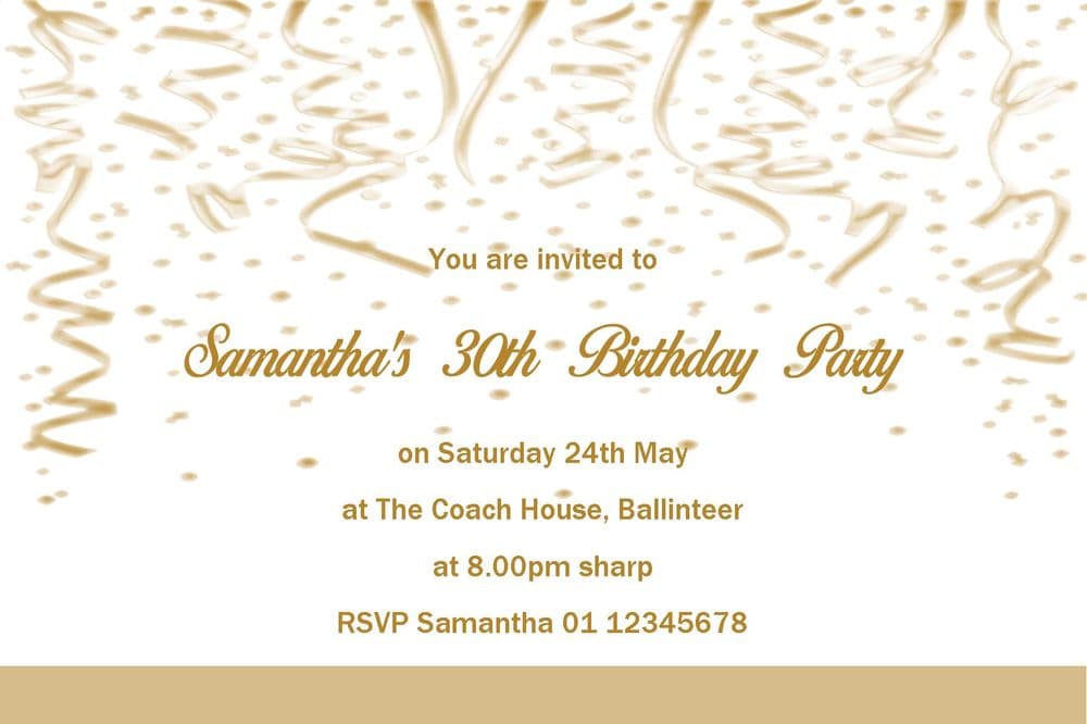 Personalised Birthday Invitation Design 12