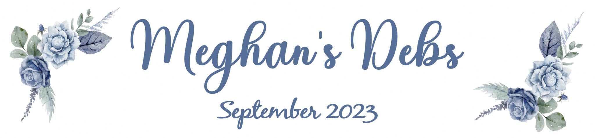 Personalised Blue Floral Debs Banner