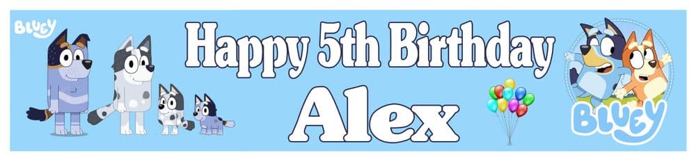 Personalised Bluey Banner