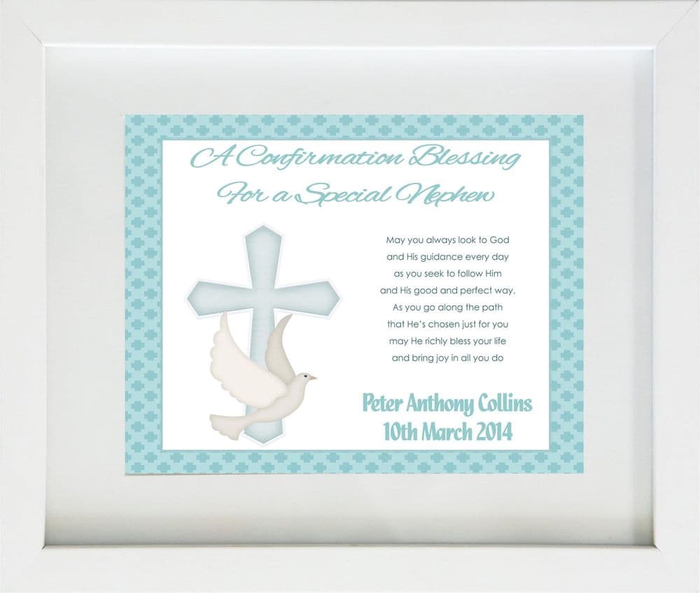Personalised Boy Confirmation Print