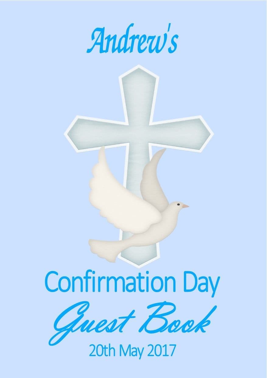 Personalised Boy or Girl Confirmation Guest Booklet