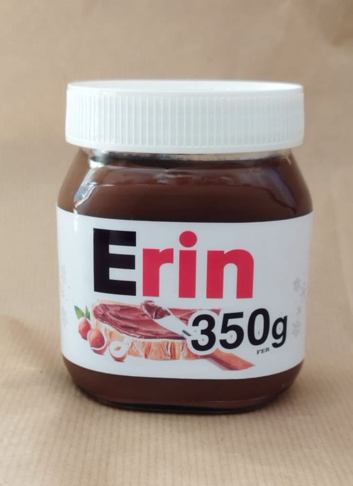 Personalised Christmas Theme Nutella Jar Label