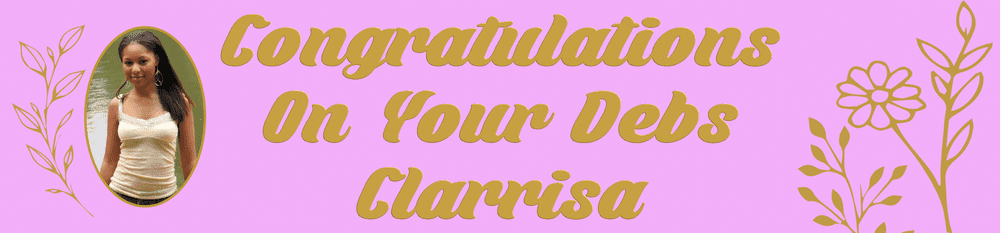 Personalised Debs Pink Gold Photo Banner