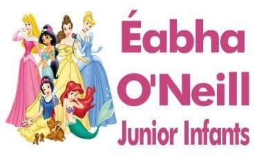 Personalised Disney Princess School Book Stickers