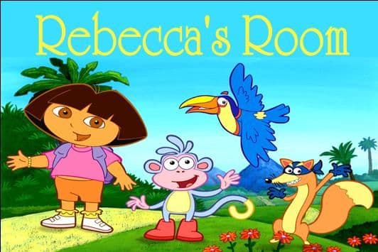 Personalised Dora the Explorer Door Plaque