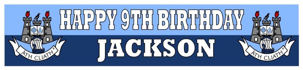 Personalised Dublin GAA Banner