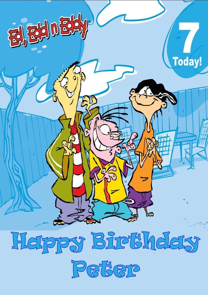 Personalised Ed, Edd & Eddy Birthday Card