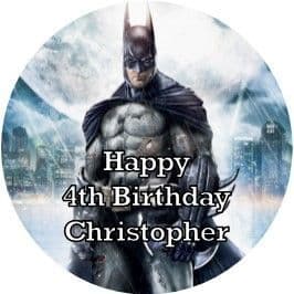 Personalised Edible Batman Cake Topper