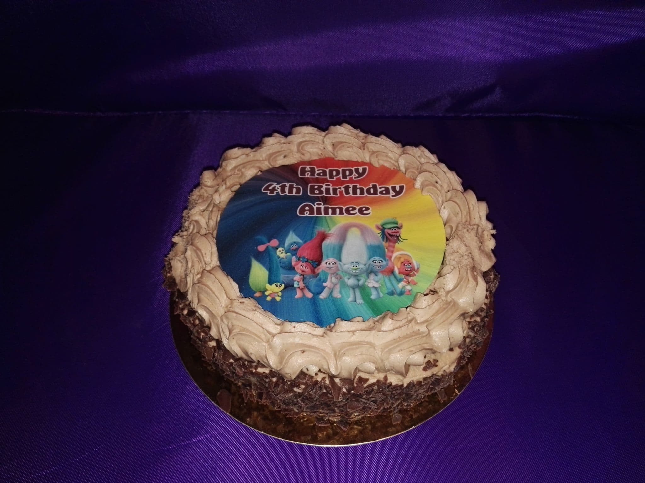 Personalised Edible Pink Christening Cake Topper Design 11