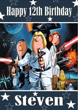 Personalised Family Guy Birthday Card Design 2