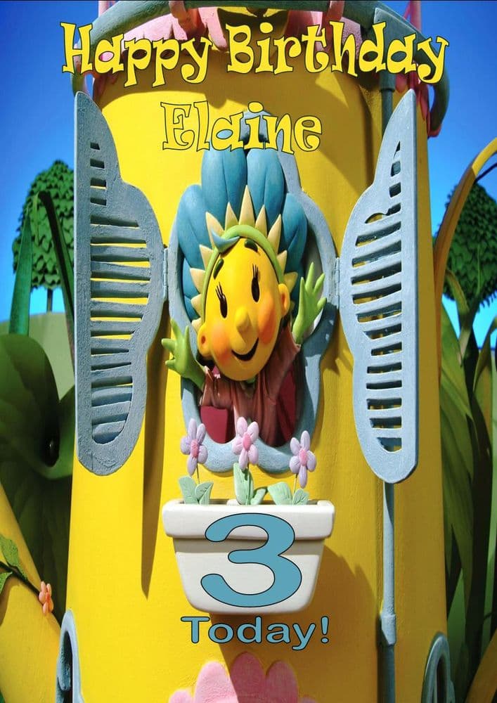 Personalised Fifi and the Flowertots Birthday Card